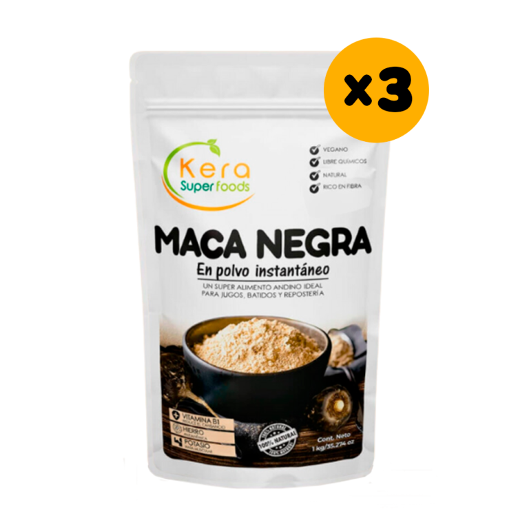 MACA NEGRA 1KG X3 - Kerasuperfood